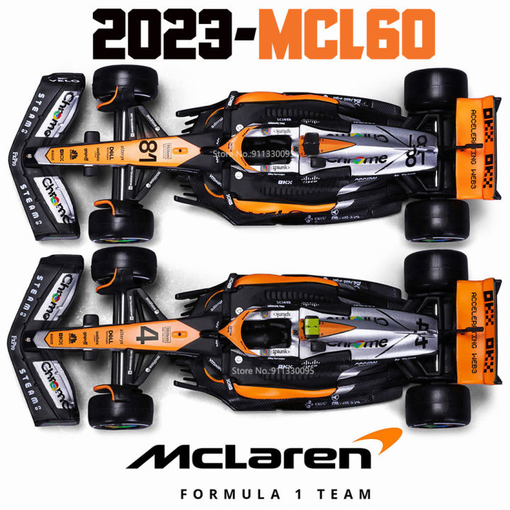 Bburago 1:43 NEW 2023 McLaren F1 Team MCL60 4# Lando Norris 81# Oscar ...