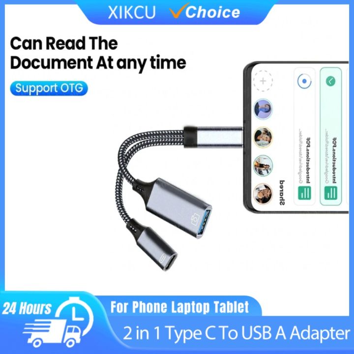 Gaming Switch USB C OTG Cable Phone Adapter 2 in 1 Type C to USB A ...