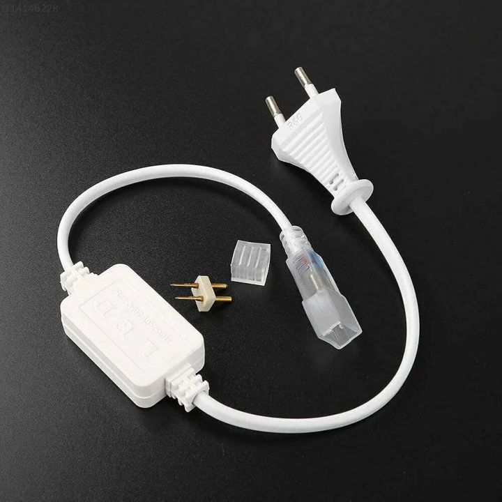 LED Flexible Rope Light 2 Pin EU Plug Connector Adapter With Flasher ...