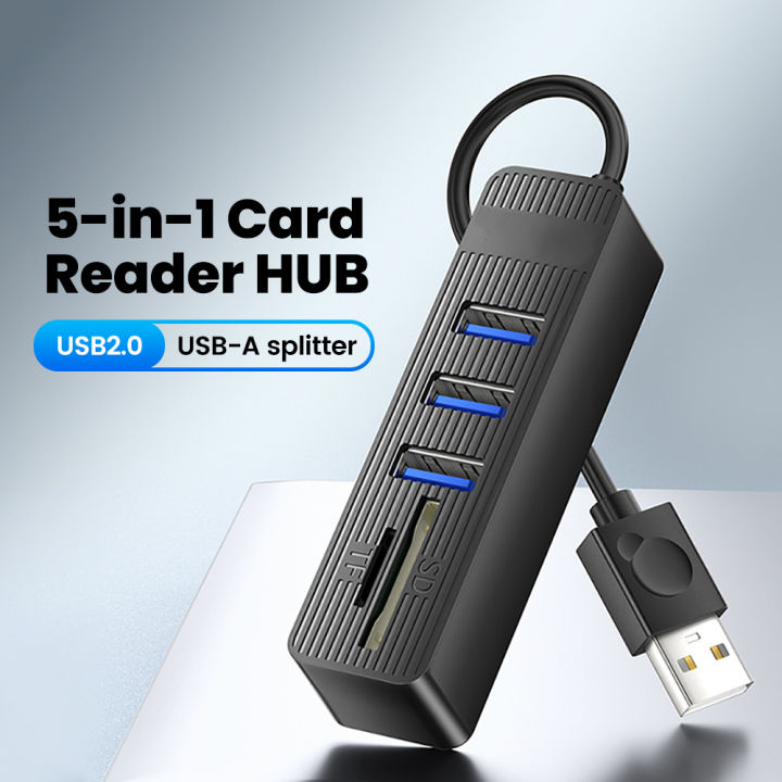 5 in 1 USB 2.0 Multi Ports High Speed 3 Port Hub USB Splitter Multiple ...