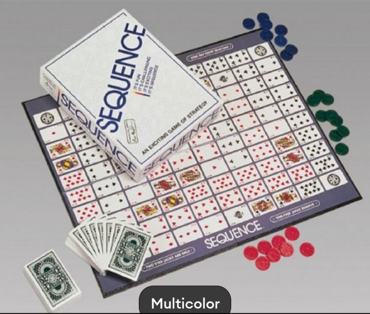 Jumbo Sequence Strategy Mat board game | Daraz.pk