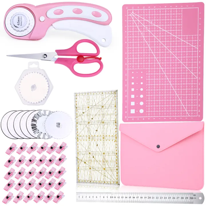 KRABALL Professional Fabric Cutting Tool Rotary Cutter Kit with A3 Mat ...