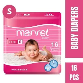 Marvel Baby Diapers - NB S M L XL - 16 pcs | Daraz.lk