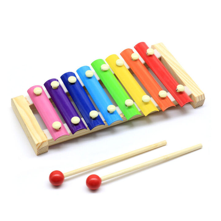 Todds & kids toys Wood educational xylophone 8 keys xylophone colorful ...