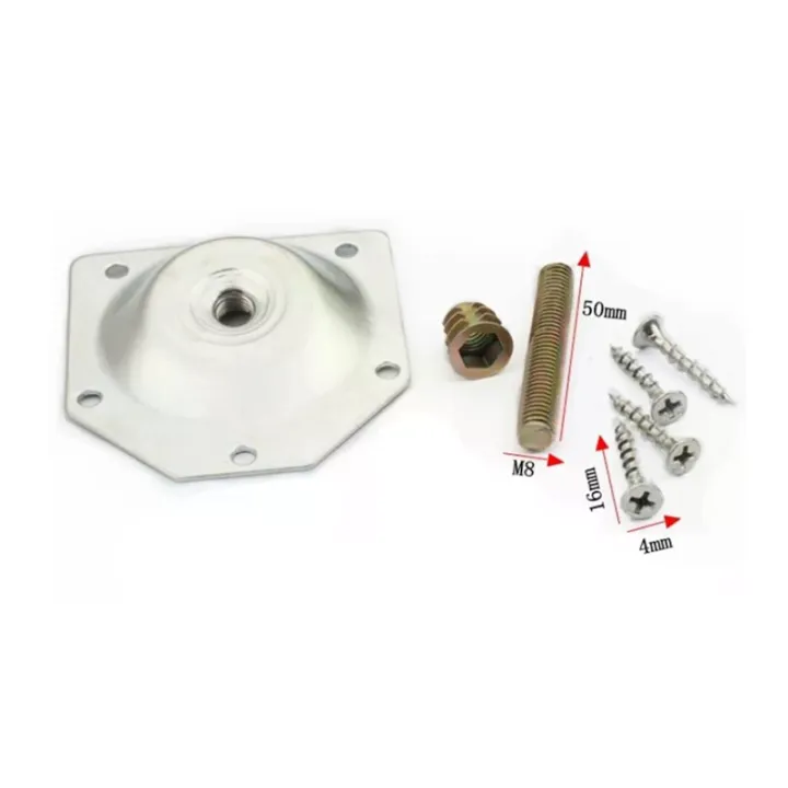Angled Legs Fixing Plate Bracket Furniture Table Feet Set Screws Wood ...