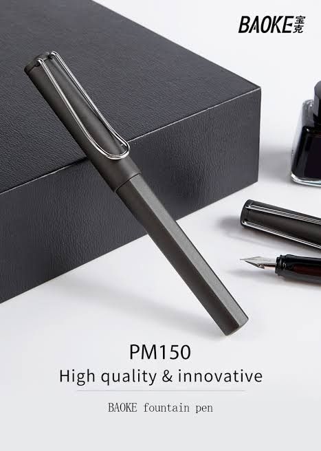 BAOKE Matte Black Fountain Pen (PM150) | Daraz.pk