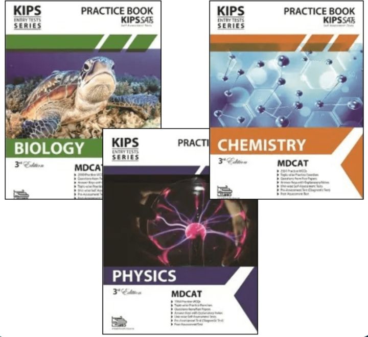 Kips Entry Test series practice books physics, chemistry and biology ...