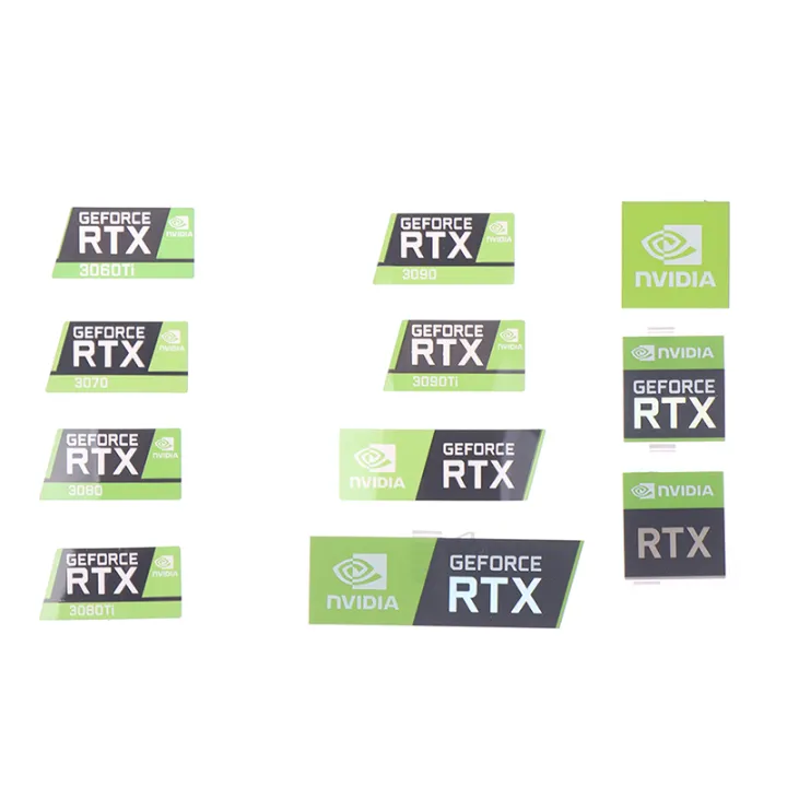 RTX 3090TI 3080TI 3070 3060 desktop sticker laptop graphics card label ...