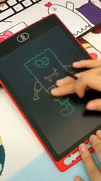 Multi Color Kids Paperless Electric Cell Operate Writing Tablet with ...