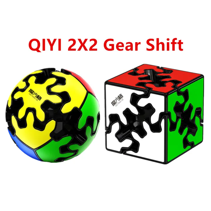 QIYI Gear Magic Cube 2X2 Gear Shift Cube Speed Professional Fidget Toys ...