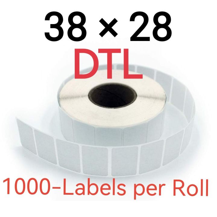 38x28 DTL 1000 Labels in 1 Roll Thermal Barcode Sticker pack of 1 ...