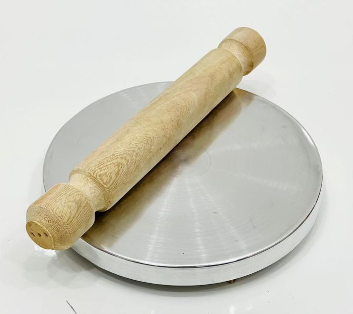 Aluminium Insulated Chapati / Roti Board With Rolling Pin / Aluminium ...