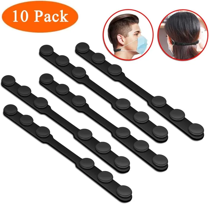 10pcs Mask Holder Adjustable Anti-slip Mask Extension Silicone Strap ...