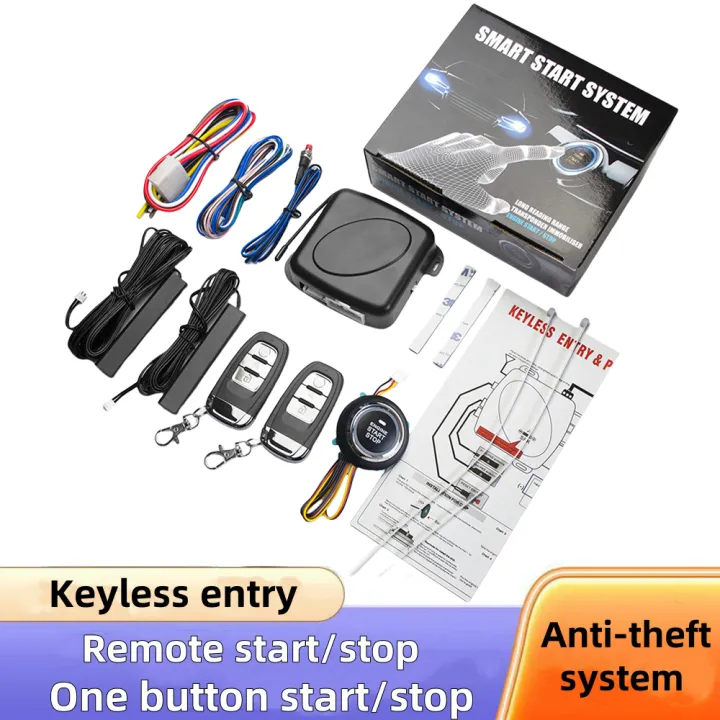 Car Alarm Remote Control PKE Car Keyless Entry Engine Start Alarm ...