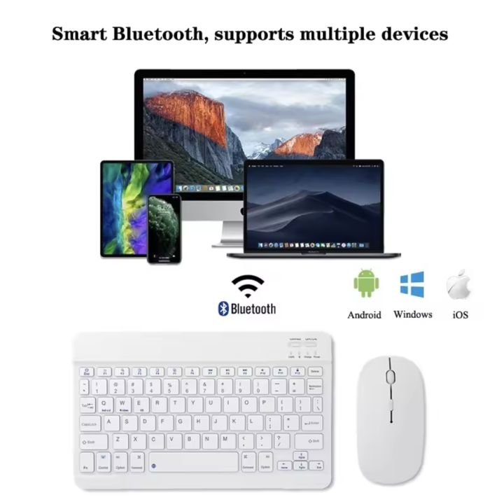 COMBO Bluetooth Kyeboard & Mouse Set For Smartphones Laptop Computer ...