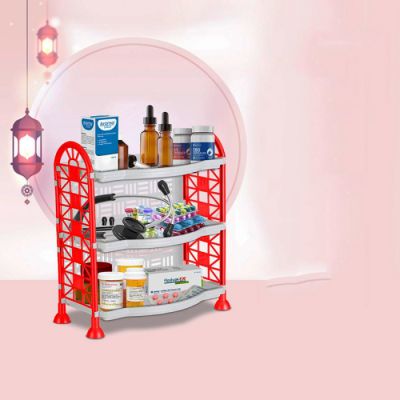 RFL Standard Mini Rack - Red & White | Daraz.com.bd