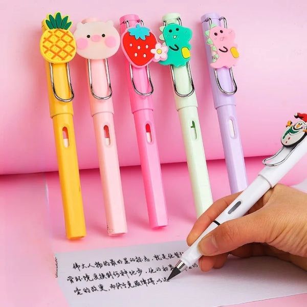 Unlimited Non-Sharping Cute Cartoon Eternal Pencil | Daraz.pk