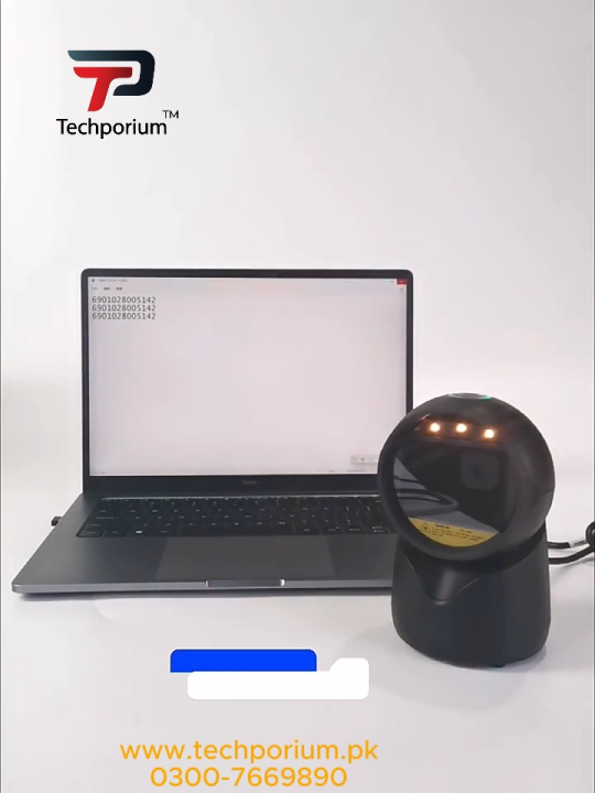 Speed-X 9600 2D Desktop Barcode Scanner - High-Speed Omni-directional ...