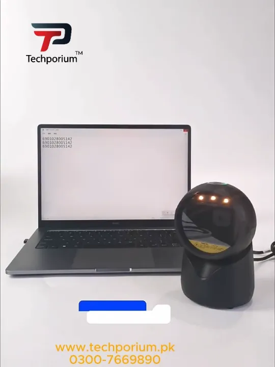 Speed-X 9600 2D Desktop Barcode Scanner - High-Speed Omni-directional ...