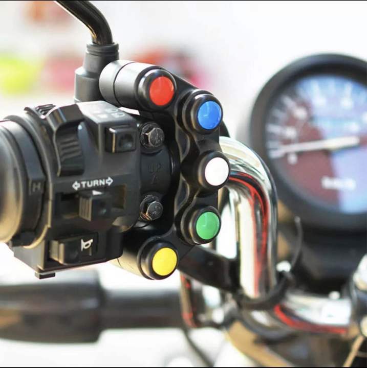 Motorcycle Headlight Switch Universal 5 Button Array Motorcycle ...