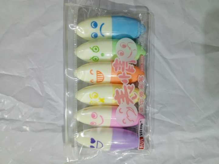 pack of 6 cute mini highlighter,cute mini highlighter, highlighter for ...