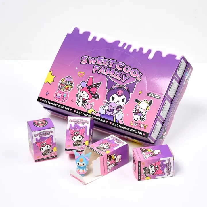 @24pieces/set Sanrio Hello Kitty Blind Box Action Doll Model Keychain ...