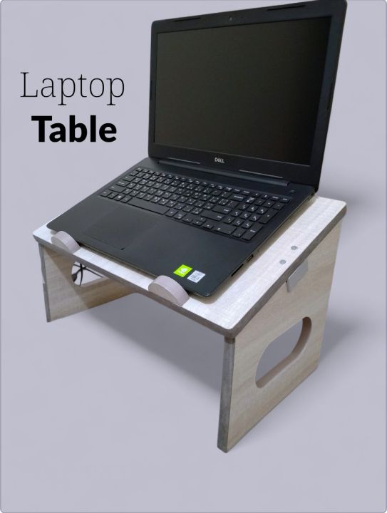 Laptop table portable wooden laptop desk bed table minimalist inclined ...