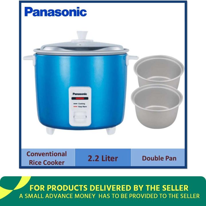 Panasonic SR-WA22H(AT) Full Automatic Rice Cooker with Double Pan | 2.2 ...