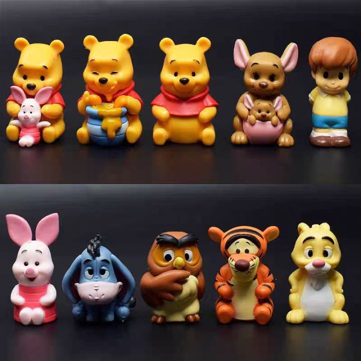 10pcs/set Cartoon Winnie The Pooh Action Figure Toy Pooh Bear Tigger ...