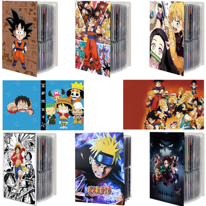 240pcs Card Album Book Naruto Dragon Ball Goku Vegeta ONE PIECE Luffy ...