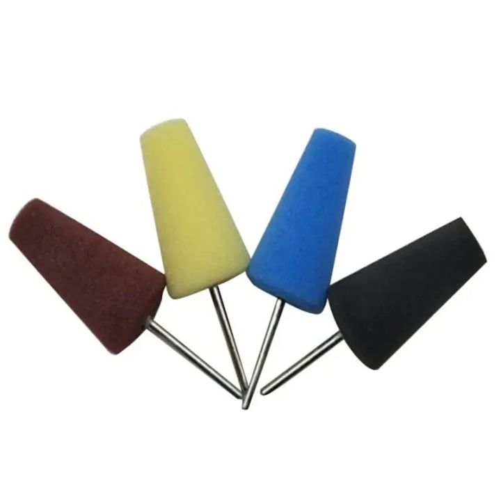4Pcs Car Polishing Sponge Cone Fine Dead Angle Polishing Sponge ...
