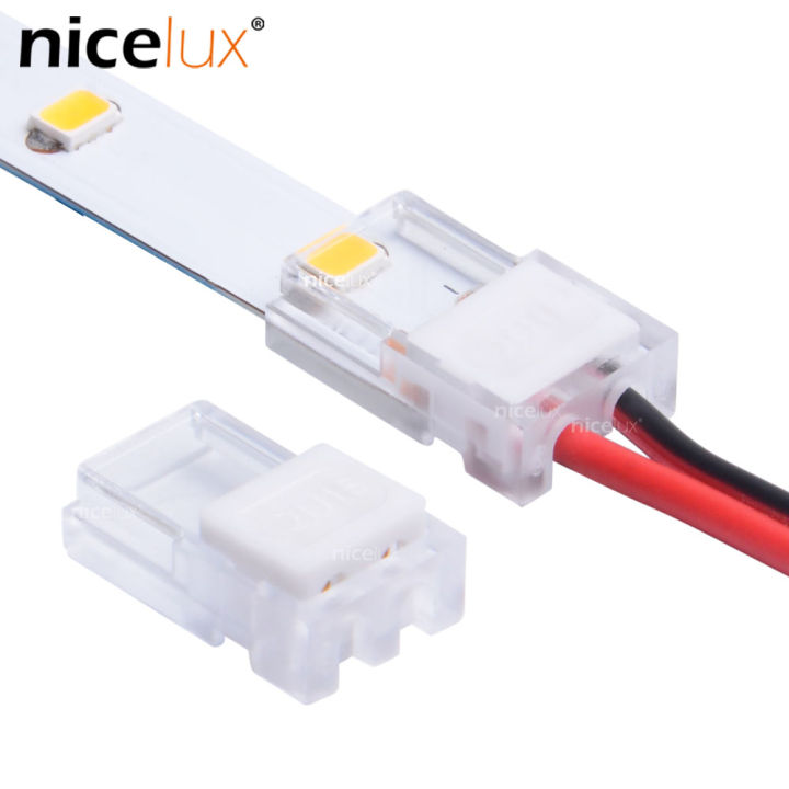 SMD MINI LED Light Strip Wire Connectors 2 Pin Connection Solderless ...