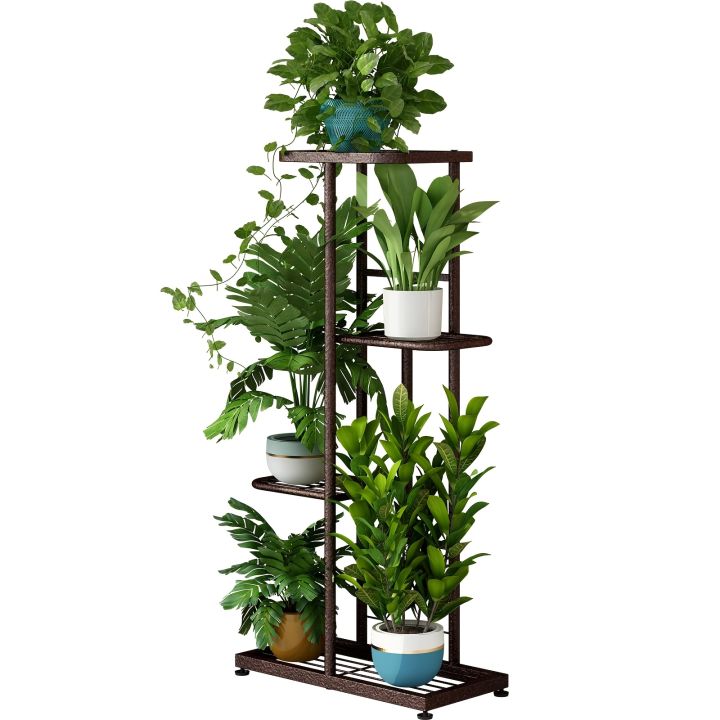 High Multi-layer Indoor Potted Metal Plant Stand - Suitable For Living ...