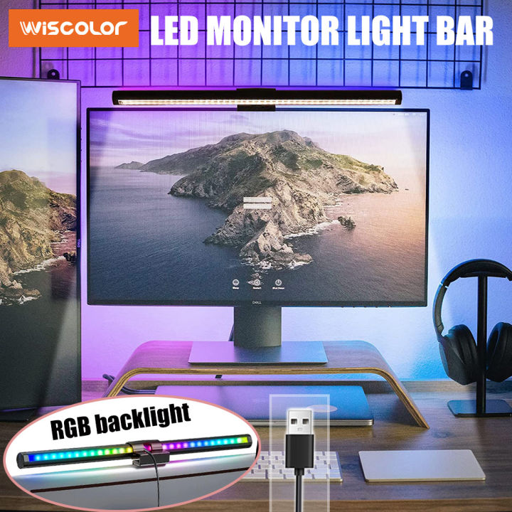 LED Monitor Light Bar Desk Lamp RGB Backlight Music Rhythm Ambiance ...