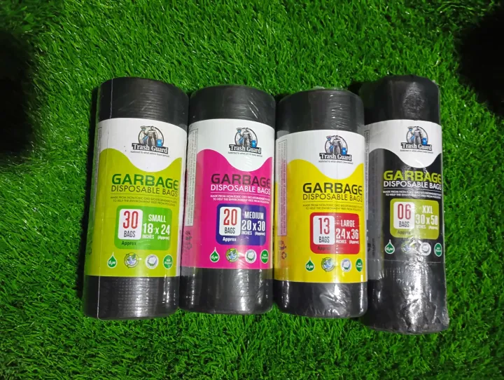 Trash Guard Garbage Roll size 18x24 20x30 24x36 30x50 Garbage bag trash ...