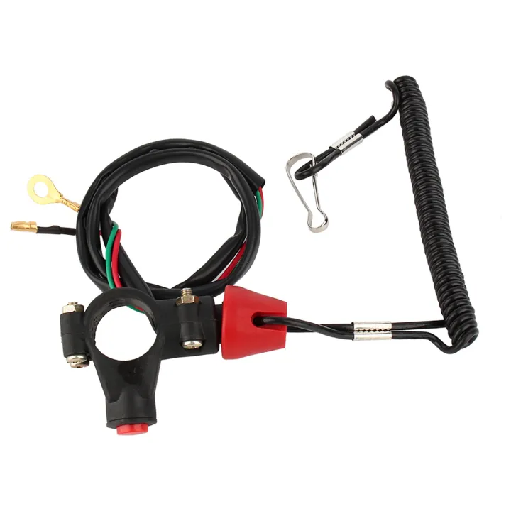 Motorcycle Engine Kill Stop Switch Boat Outboard Engine Motor Kill Stop ...