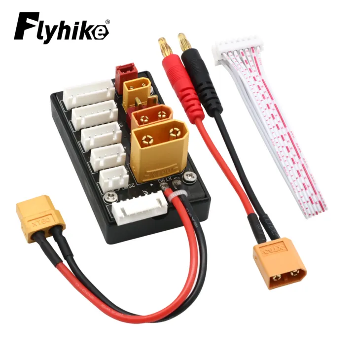 XT30 XT60 XT90 JST T Plug 2-6S Parallel Charging Board Lipo Battery ...