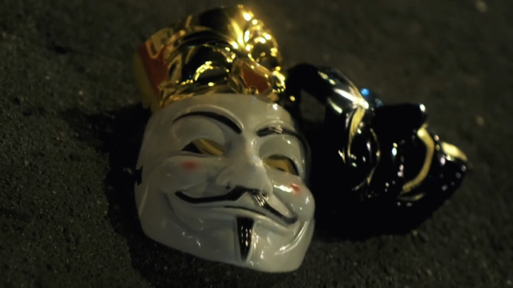 Hacker Mask Ghost Dancer V Character Vendetta Mask joker Horror Mask ...