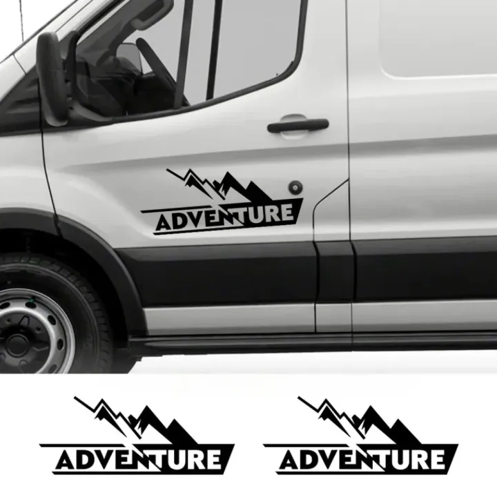 Adventure Car Stickers Truck Body Vinyl Decals Motorcycle Helmet Box ...