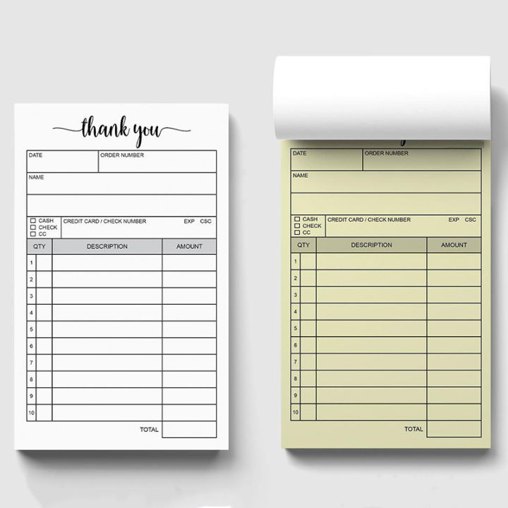 50pcs Carbonless Paper Receipt Book - Customer Appreciation Sales ...