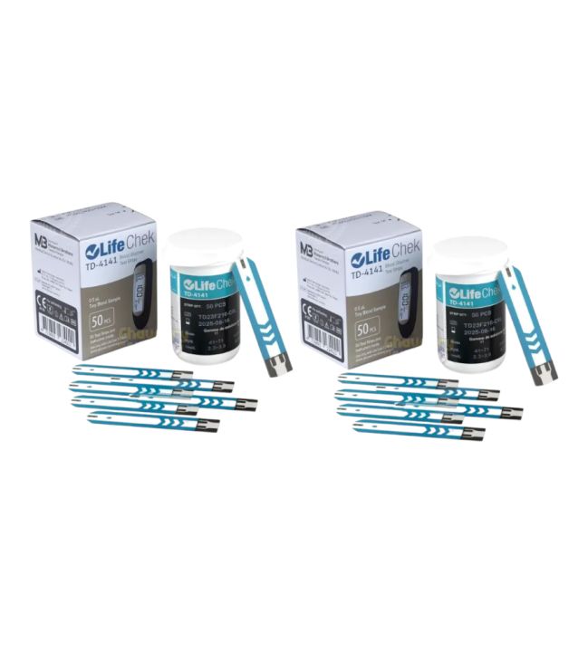 LIFE CHECK GLUCOMETER SUGAR TESTING STRIPS 2 X 50 ONLY STRIPS + 25 ...