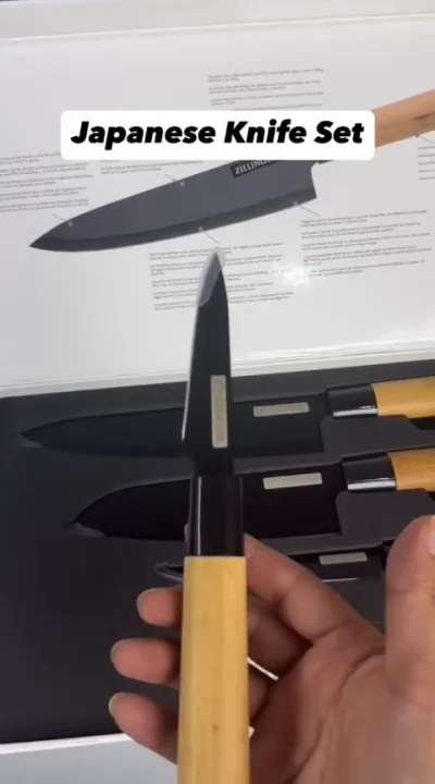 4Pcs Japanese Zillinger Knife Set | Daraz.pk
