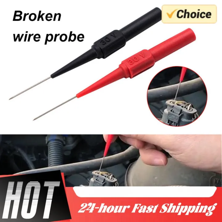 10pcs Insulation Piercing Needle Non-destructive Multimeter Test Probes ...