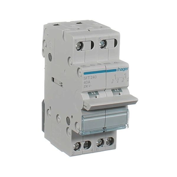 HAGER CHANGE OVER SWITCH . HAGER CHANGE OVER BREAKER 63 AMP 2 POLE ...