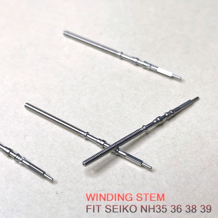 2Pcs Original Movement Watch Steel Stem Crown Kit Watch Parts For Seiko ...