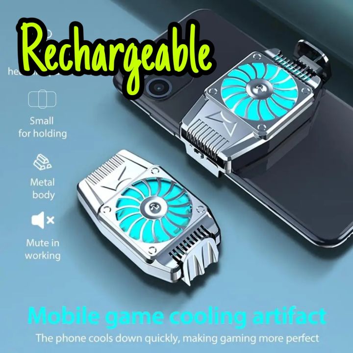 Rechargeable Universal Mini Mobile Phone Cooling Fan Radiator Turbo ...