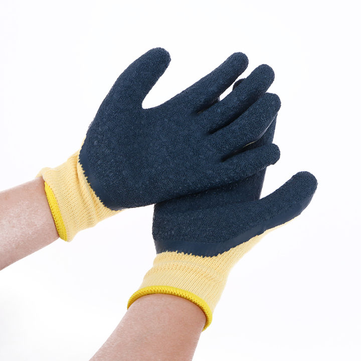 400v Rubber Insulating Gloves Anti-electricity Security Protection Hand ...