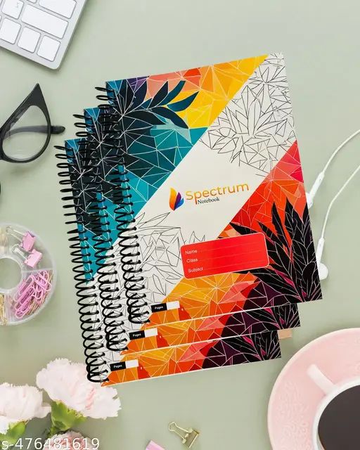 Big Size Rough Work Notebooks (3 Pcs) Ring Binding Single Line ...