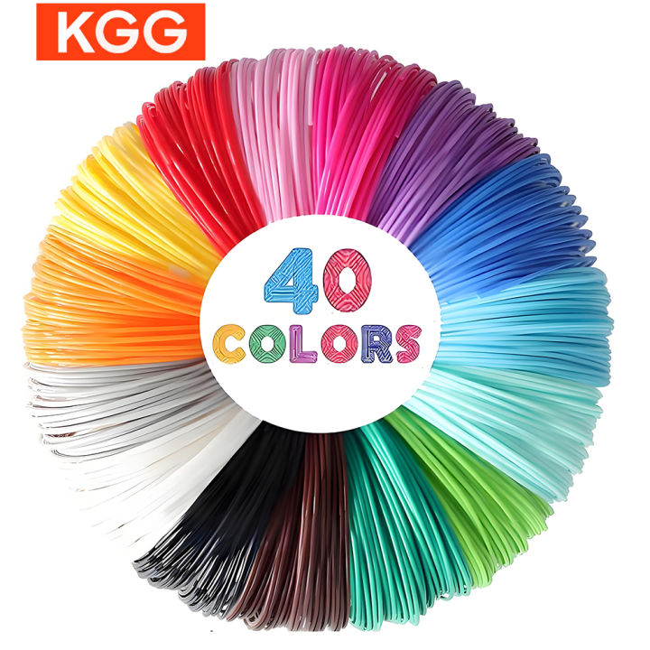 40/32/30 Colors PLA Filament for 3D Pen Printing Diameter 1.75mm 200M Odorless Safe Plastic ...