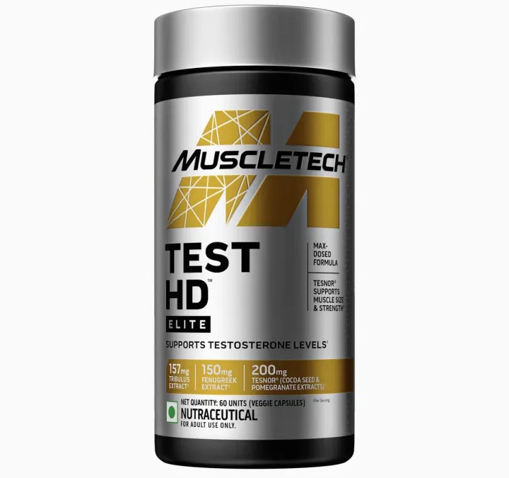 MuscleTech Test HD Elite, Tribulus Terrestris for Men, Max-Strength ATP ...